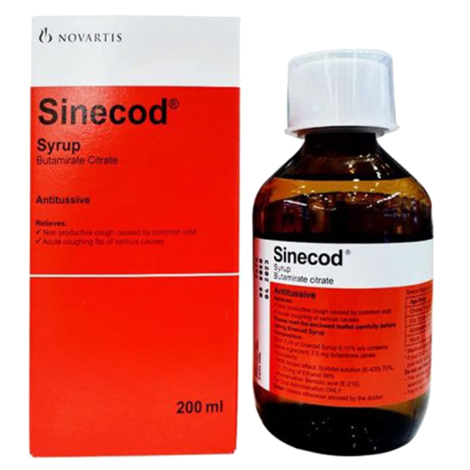 Sinecod Syrup 200ml – MEDIVA PHARMACY