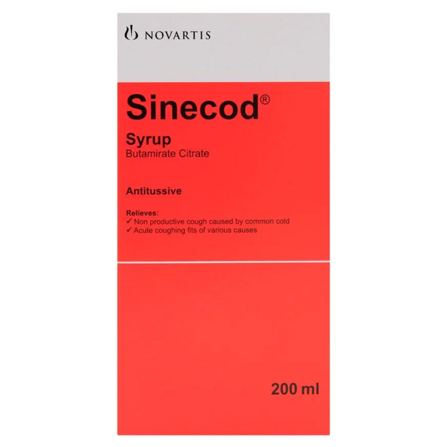 Sinecod Syrup 200ml – MEDIVA PHARMACY
