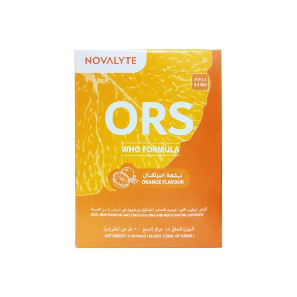 Novalyte Ors Oral Rehydrate Solution Orange Powder Sachets 21.8 Gm X 10 ...